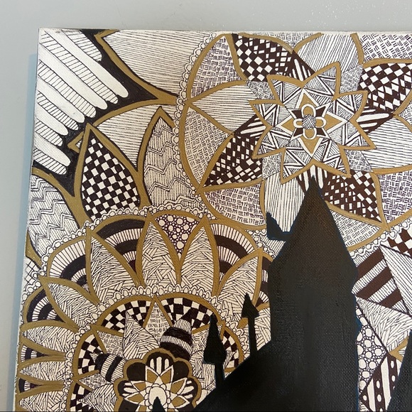 Wall Decor | Harry Potter Inspired Zentangle Canvas Wall Art | Poshmark